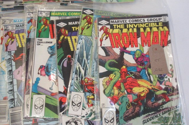 Fifty five the invincible iron man marvel comics from no.160 through to ...
