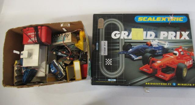 Scalextric grand prix set 1025 with two cars and track | Hartleys ...