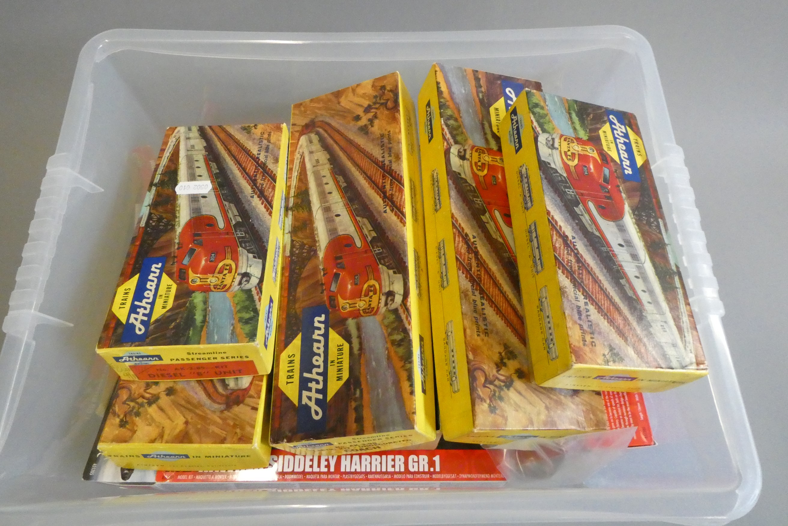 A large quantity of early plastic construction kits by revell ...