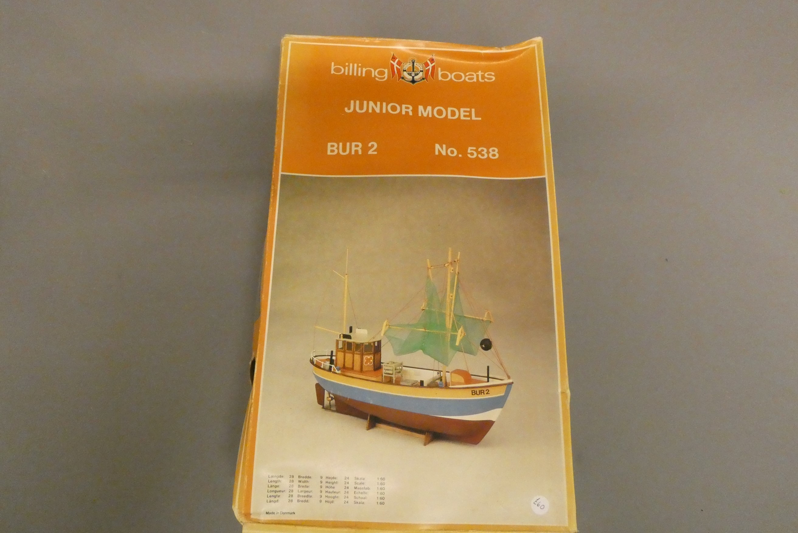 Three billings boat kits comprising junior modern bur2 fishing boat ...