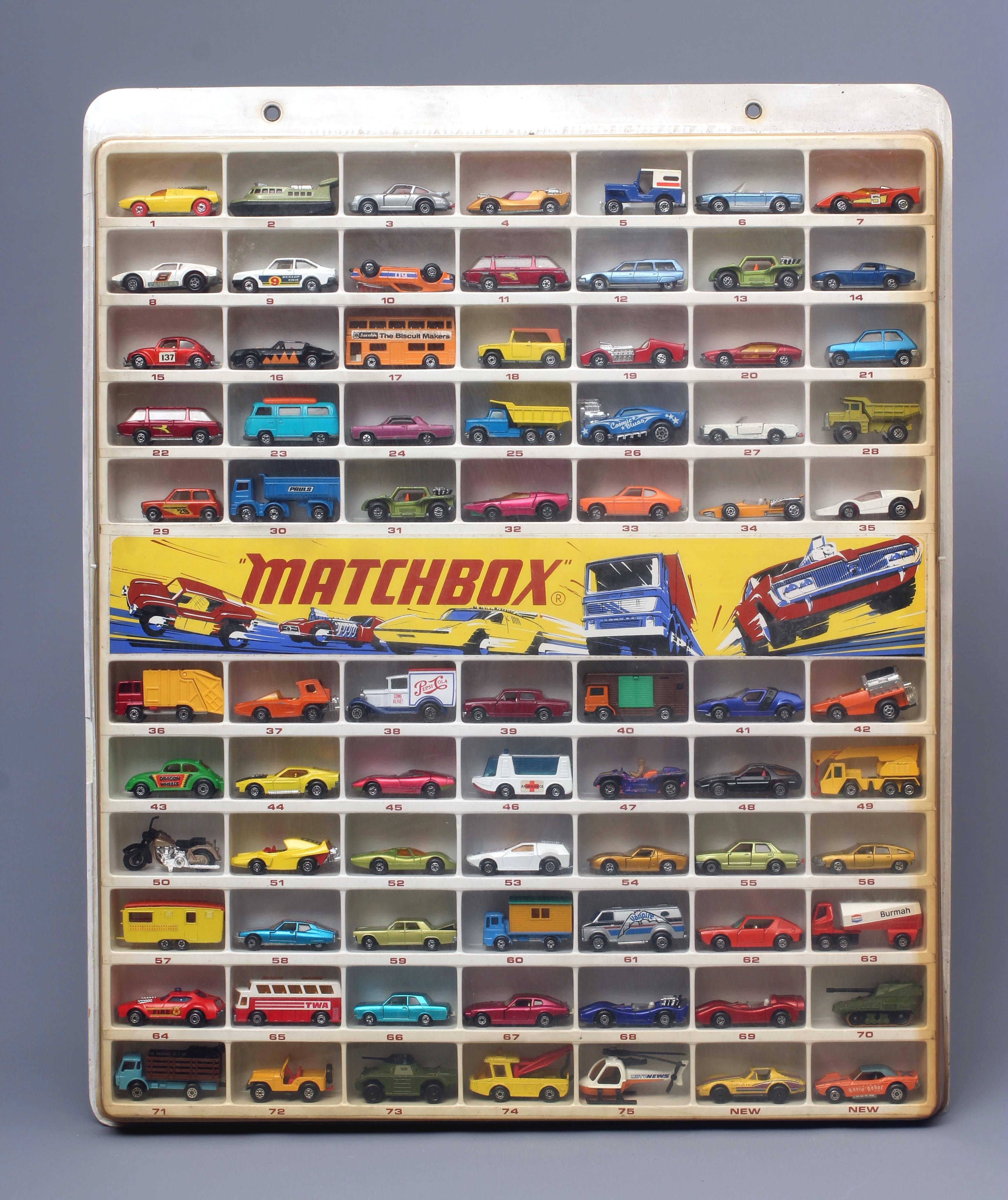 Matchbox superfast shop wall display unit | Hartleys Auctioneers & Valuers