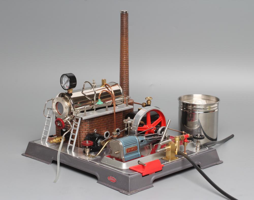 Wilesco d20 steam engine fitted with gas burner picture box, e (est ...