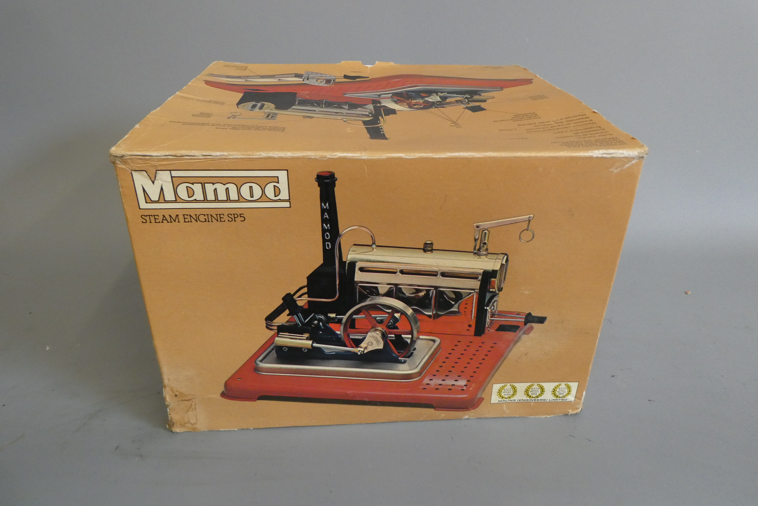 Mamod sp5 stationary steam engine, boxed in good used condition (est ...