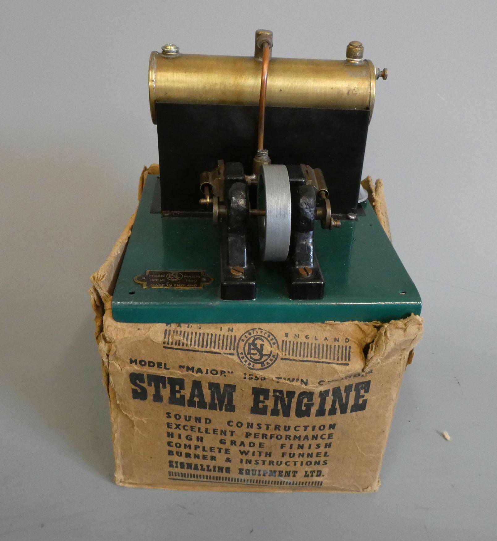 S.e.l. major twin steam engine, box af, model f (est. plus 24% premium ...
