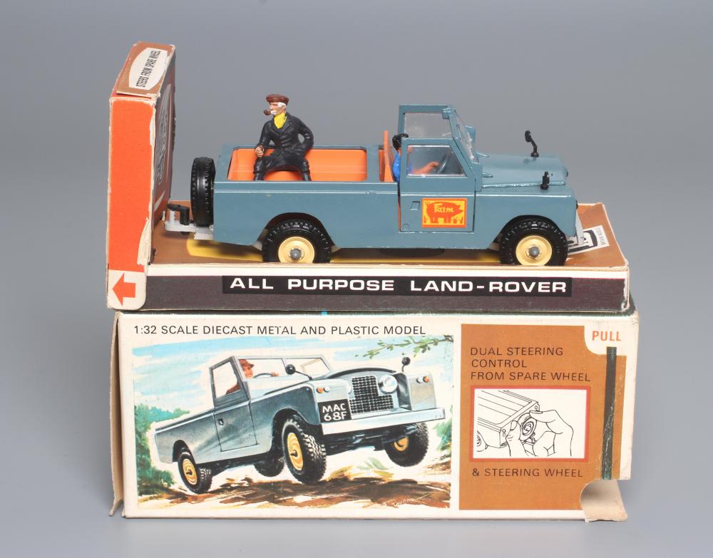 Britains models 9676 land rover, box g, model e-m (est. plus 24% ...