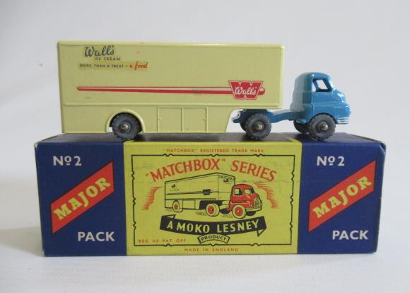 Matchbox major pack 2 walls ice cream lorry, box m, model m (est. plus ...
