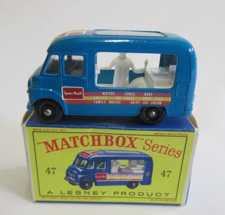 Matchbox 47b lyons maid ice cream van, box m, model m (est. plus 24% ...