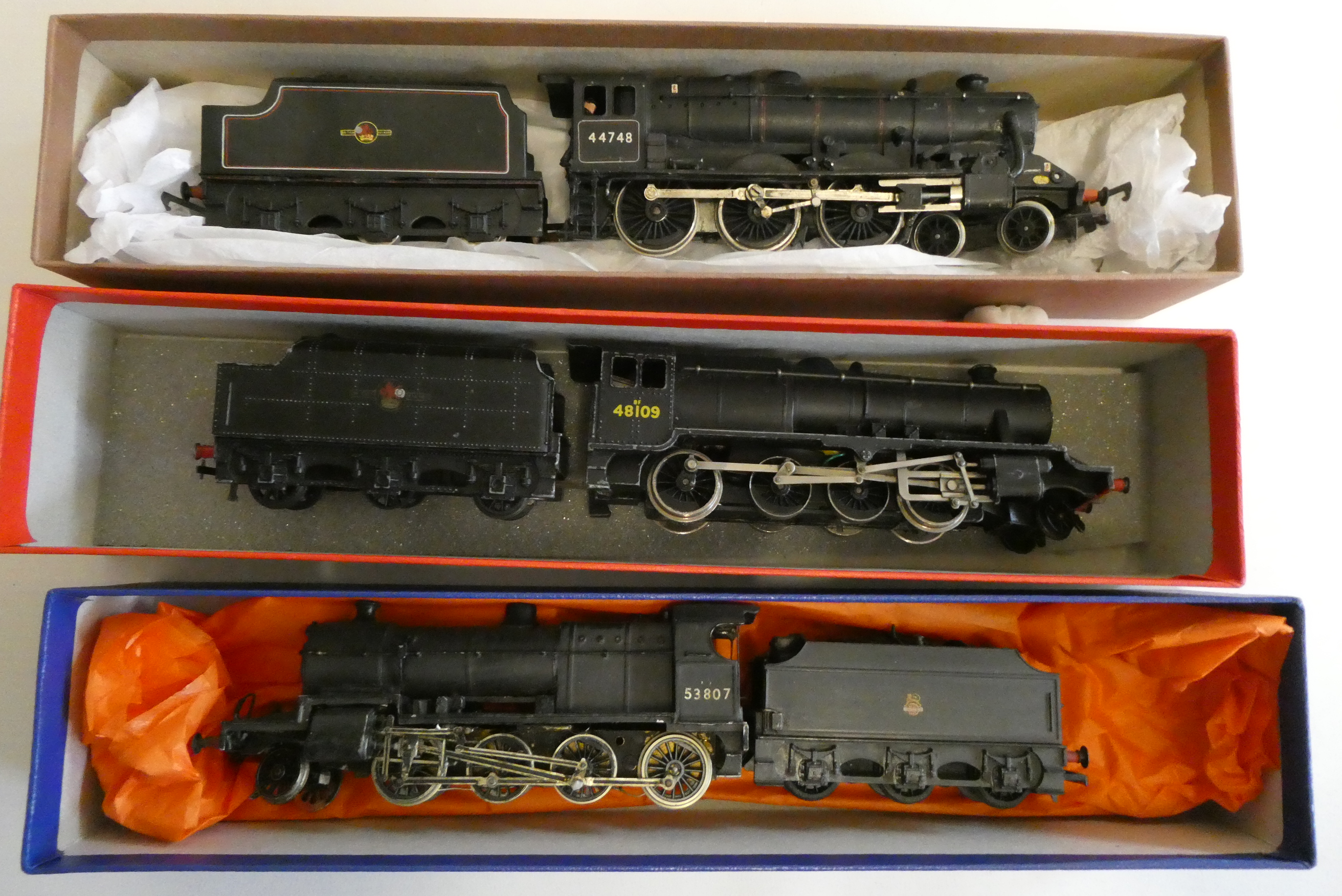 B.r. 2-8-0 7f in black 53807, hornby dublo 2-8-0 8f 48109 and a kit ...
