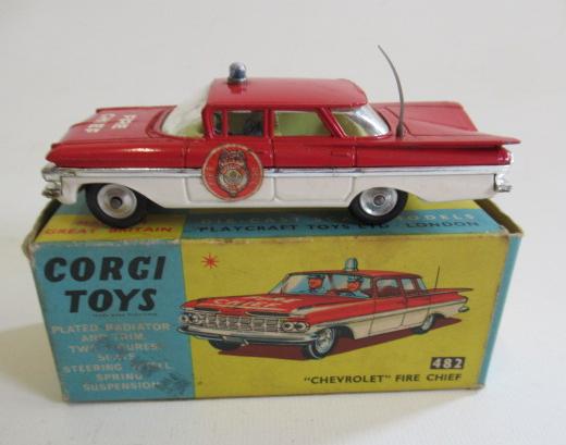 Corgi 482 chevrolet fire chief car | Hartleys Auctioneers & Valuers