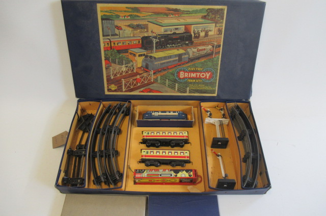 Brimtoy electric passenger set with diesel locomotive | Hartleys ...