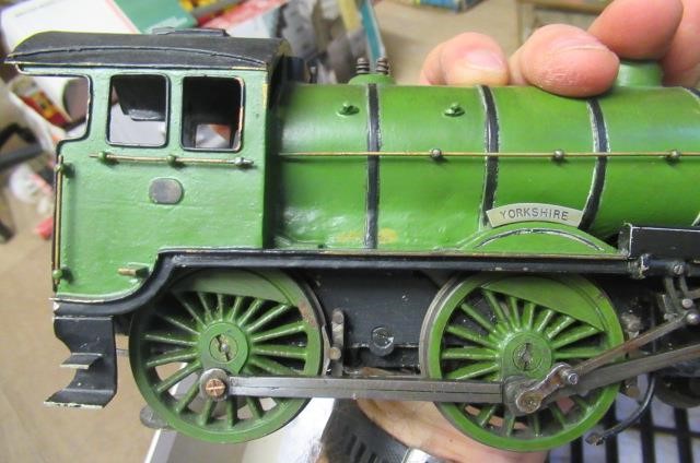 A scratch built l.n.e.r. county class 4-4-0 3-rail electric locomotive ...