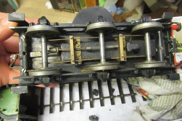 A scratch built l.n.e.r. county class 4-4-0 3-rail electric locomotive ...