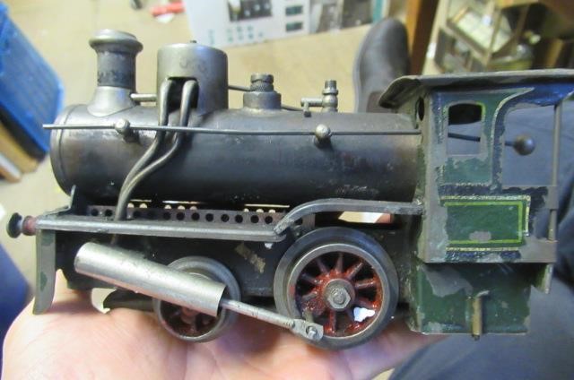 German 0-4-0 spirit fired steam engine and tender | Hartleys ...