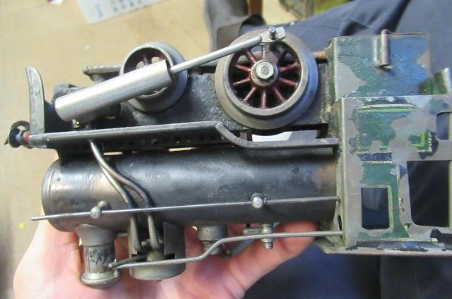 German 0-4-0 spirit fired steam engine and tender | Hartleys ...