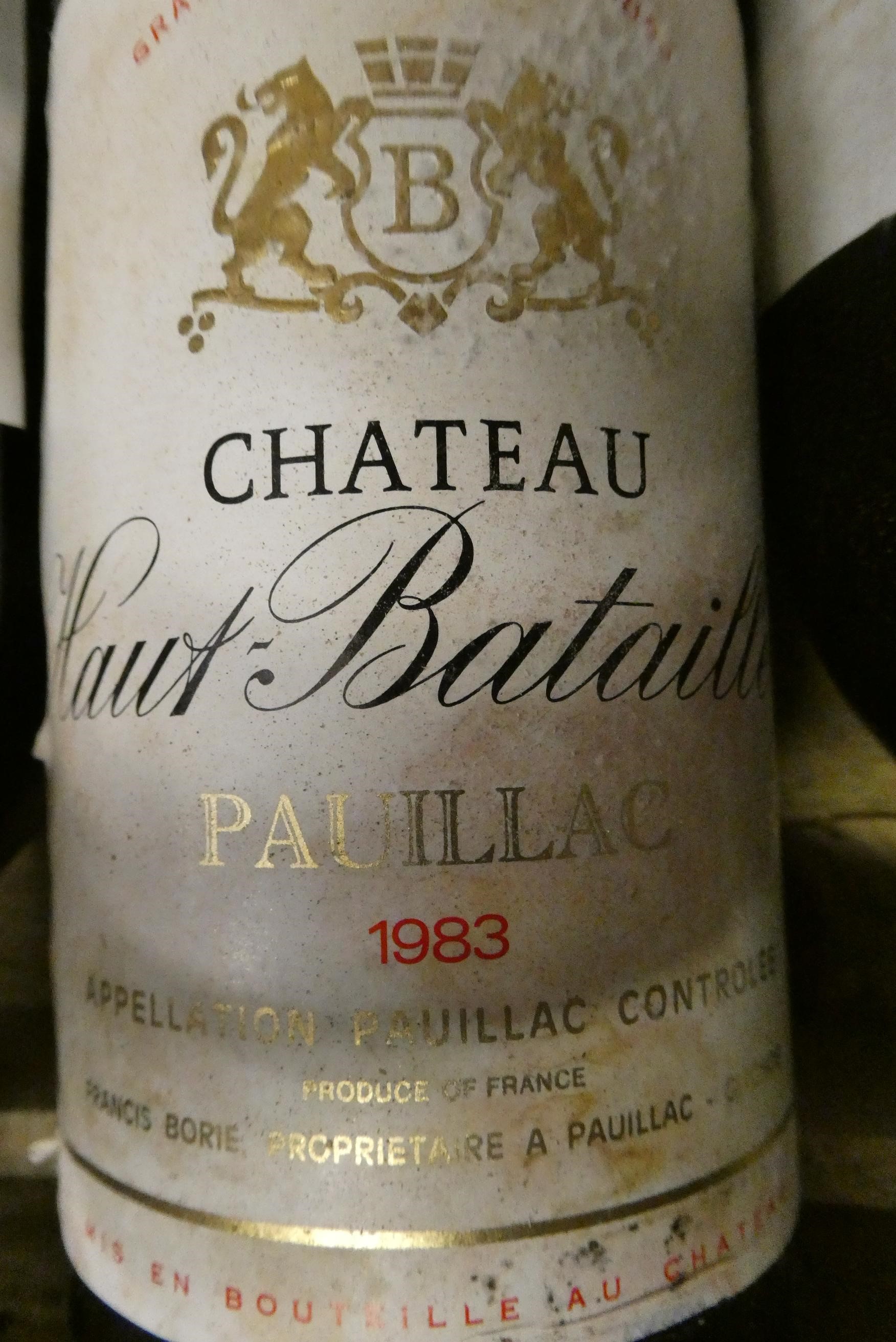 12 bottles chateau haut-batailley, 1983, pauillac, grand cru classe, owc (est. plus 24% premium ...