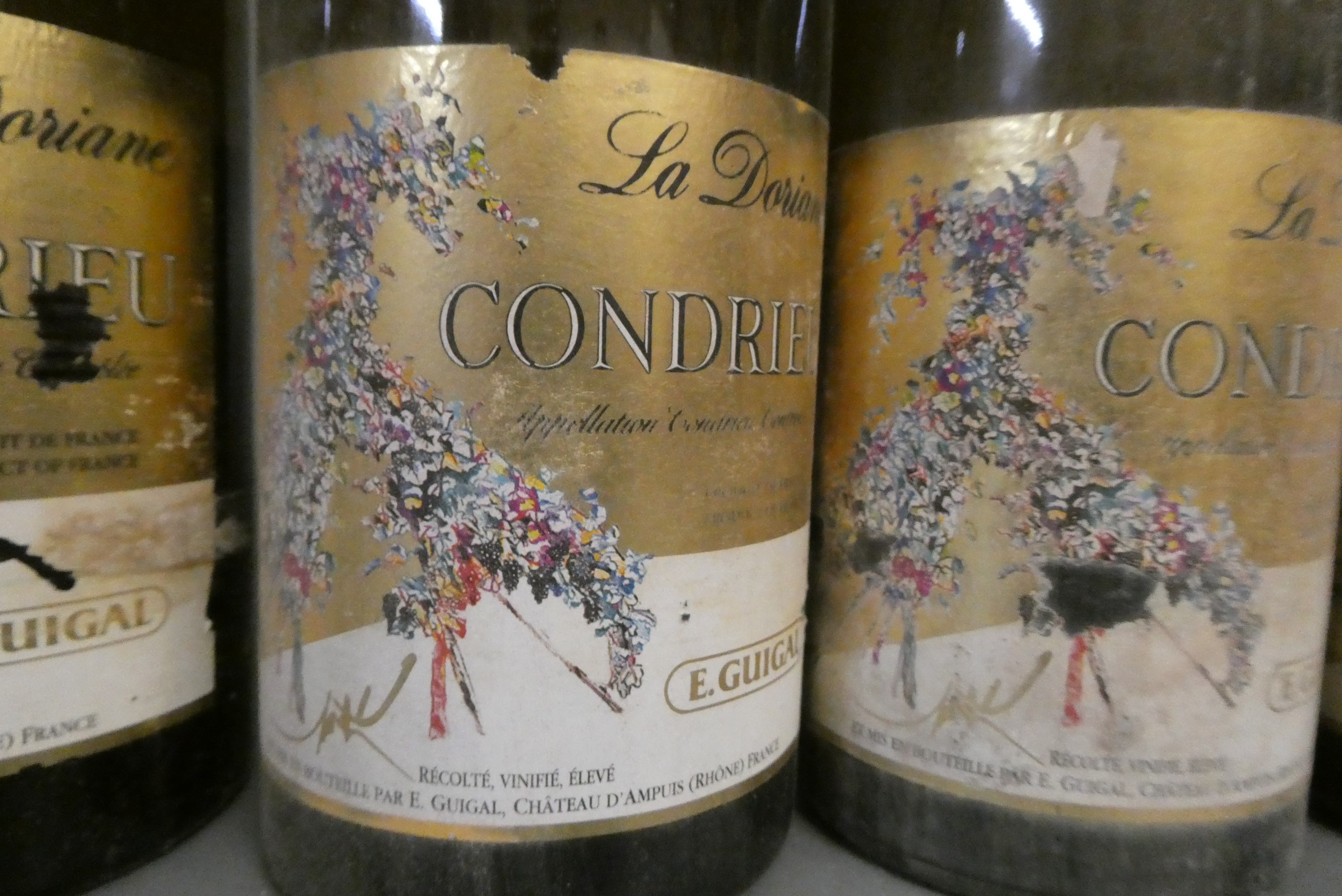 4 bottles condrieu "la doriane", e.guigal, comprising 3 2010 & 1 2014 ...