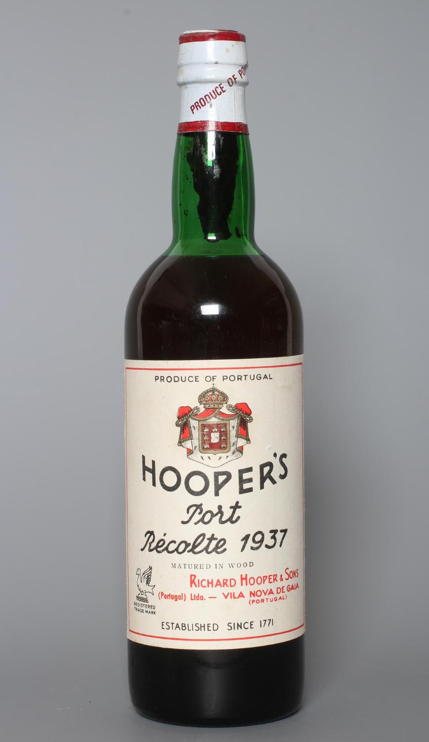 1 bottle hooper's 1937 port, vila nova de gaia (est. plus 24% premium ...