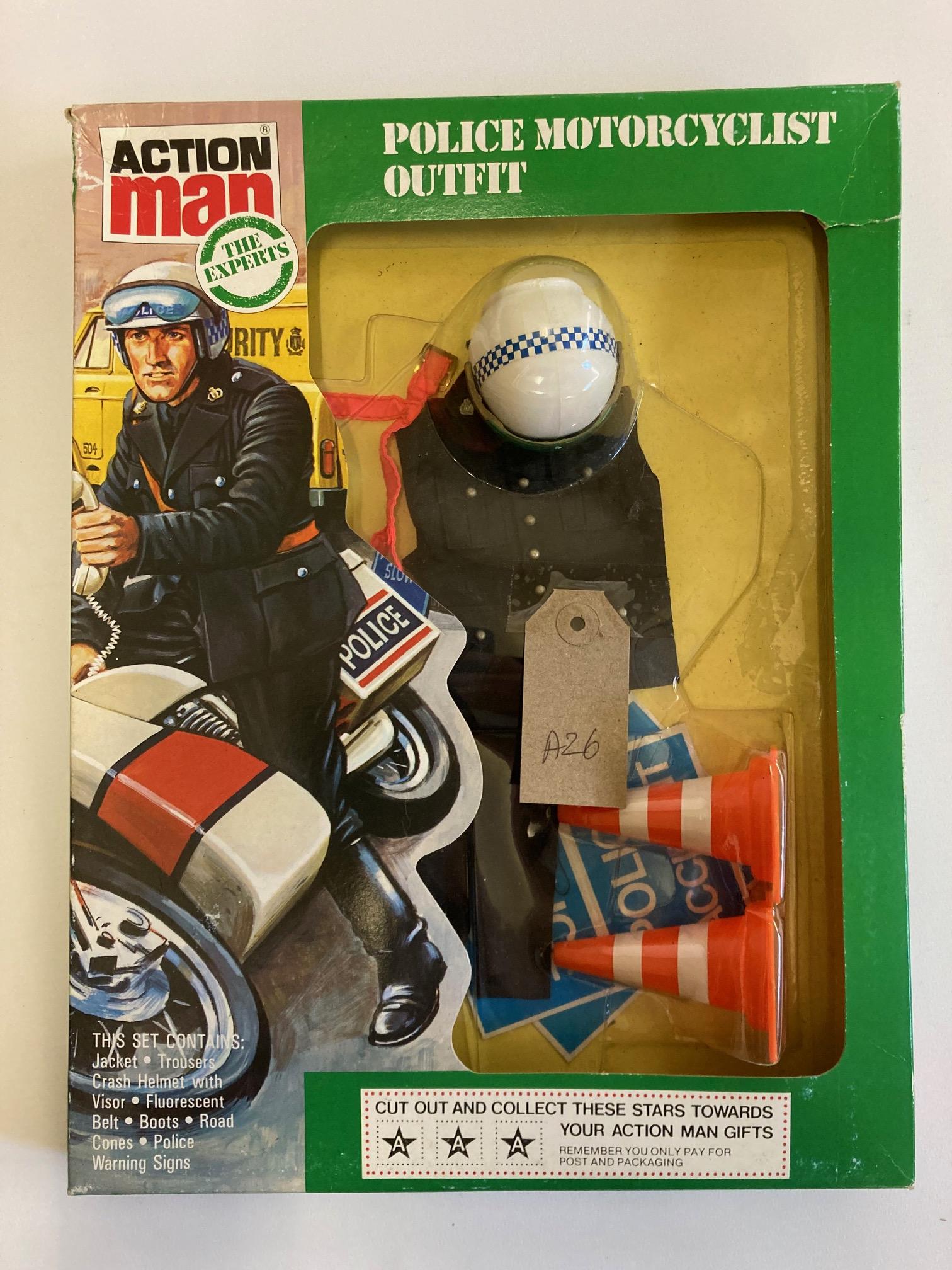Action man police motorcyclist outfit in unopened display packaging ...