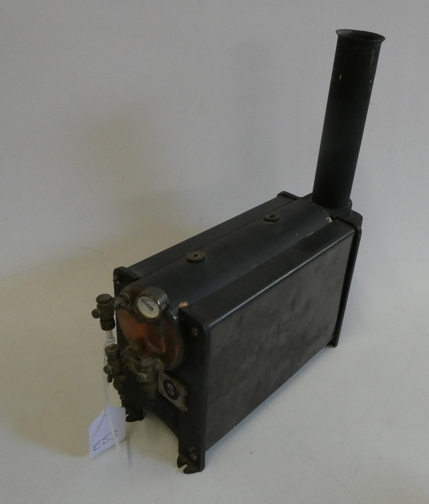 Stuart 2.5" boiler fitted with water gauge, pressure gauge and clack ...