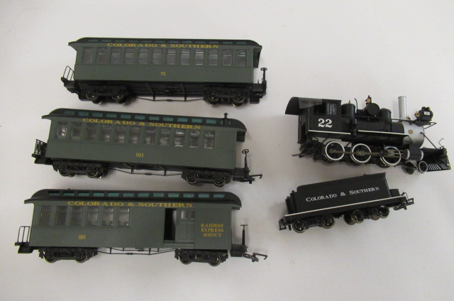 American on3 narrow gauge locomotive with three colorado and southern ...