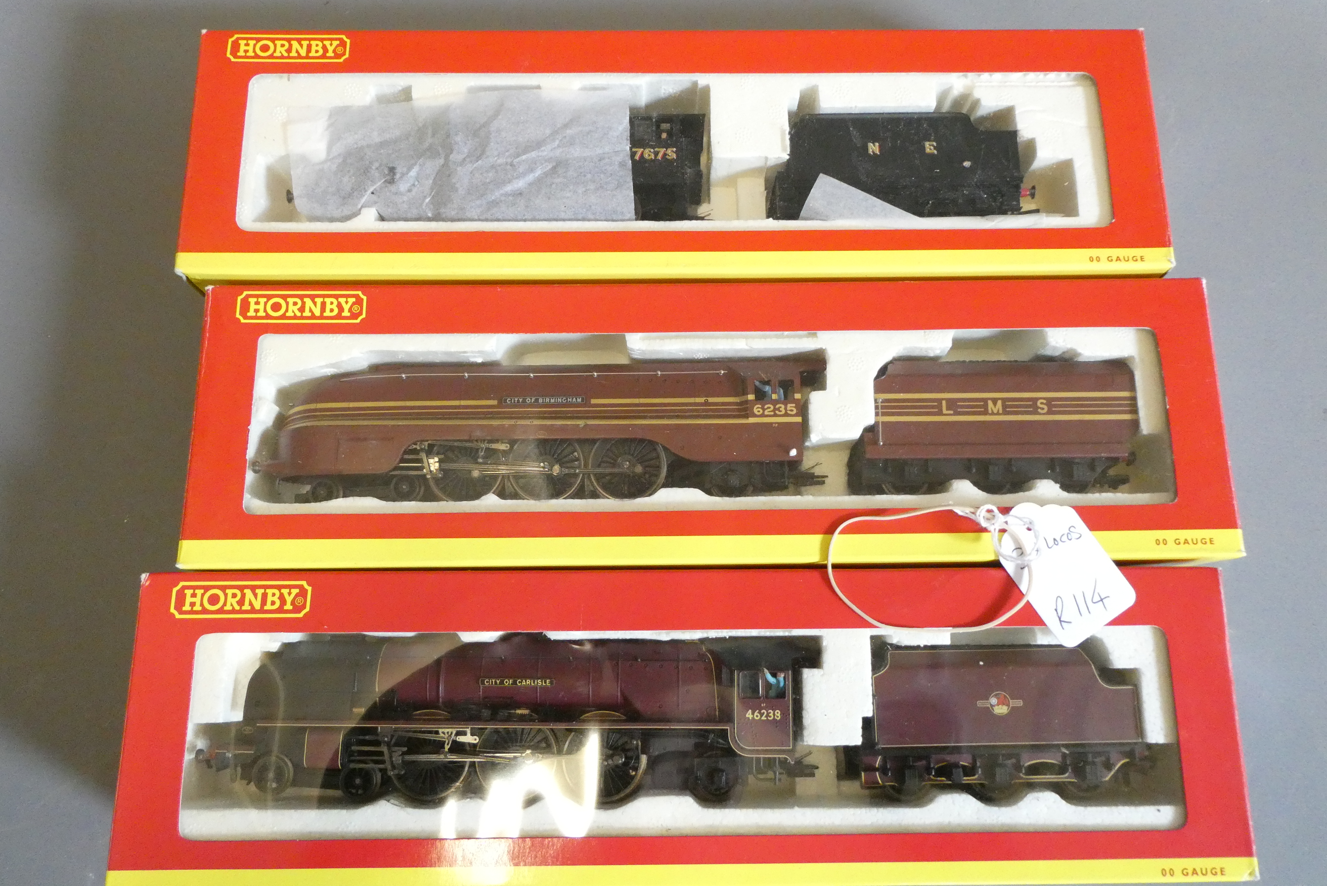 Hornby br red city of carlisle, lms coronation city of birmingham and ...