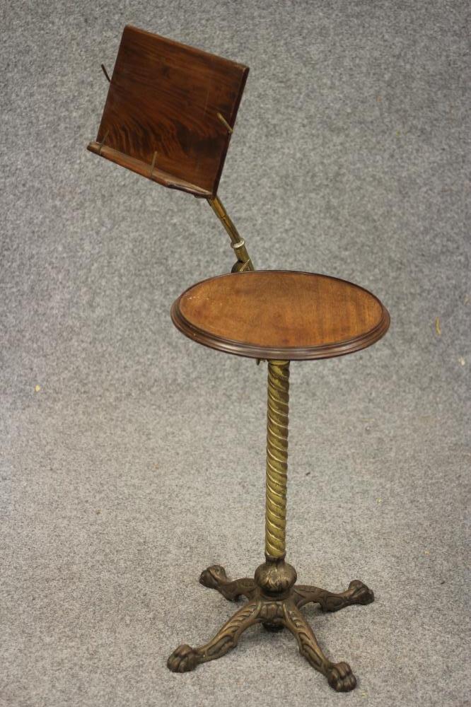 A victorian universal adjustable table/reading stand patented by j ...