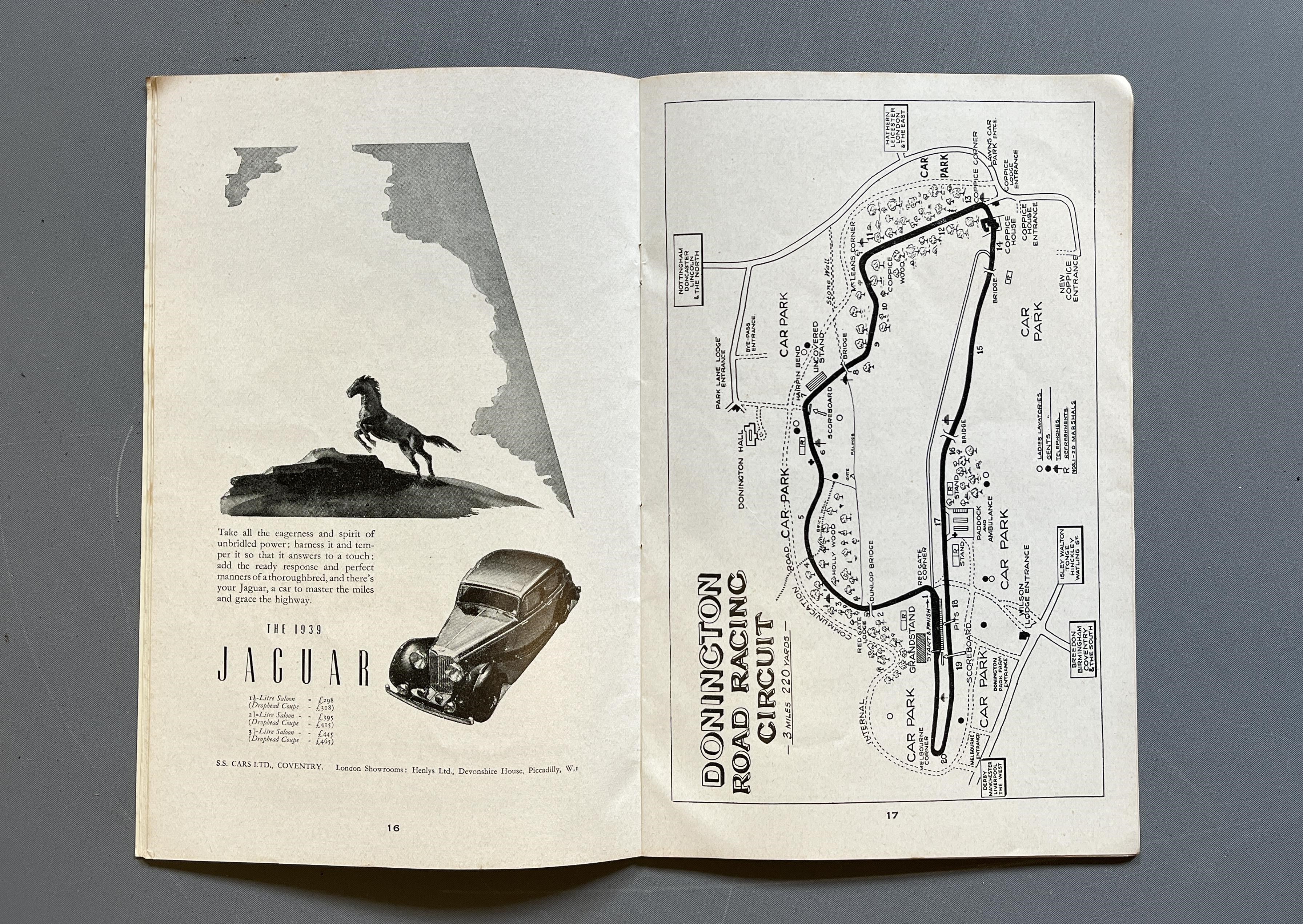The derby & district motor club international donington grand prix car ...