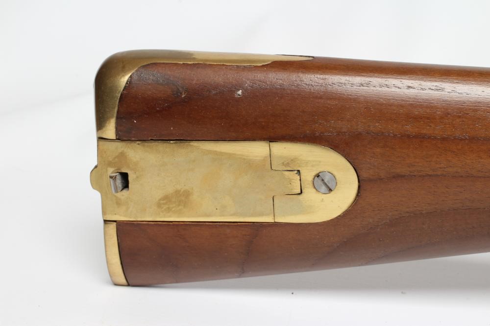 An inert flintlock baker rifle of modern high quality production with ...