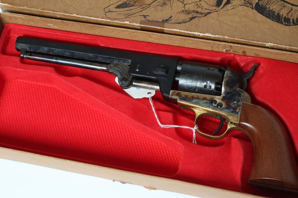 An uberti navy percussion model 1851 .36 revolver with 7 1/2" barrel ...