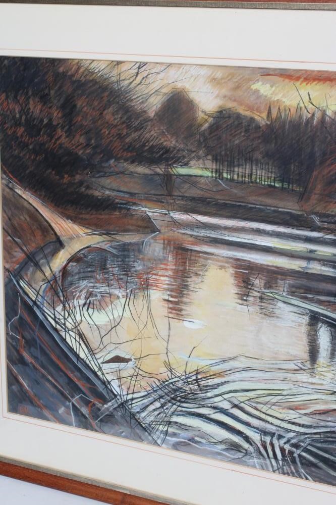 Anthony rossiter (1926-2000) evening end of autumn lake | Hartleys ...