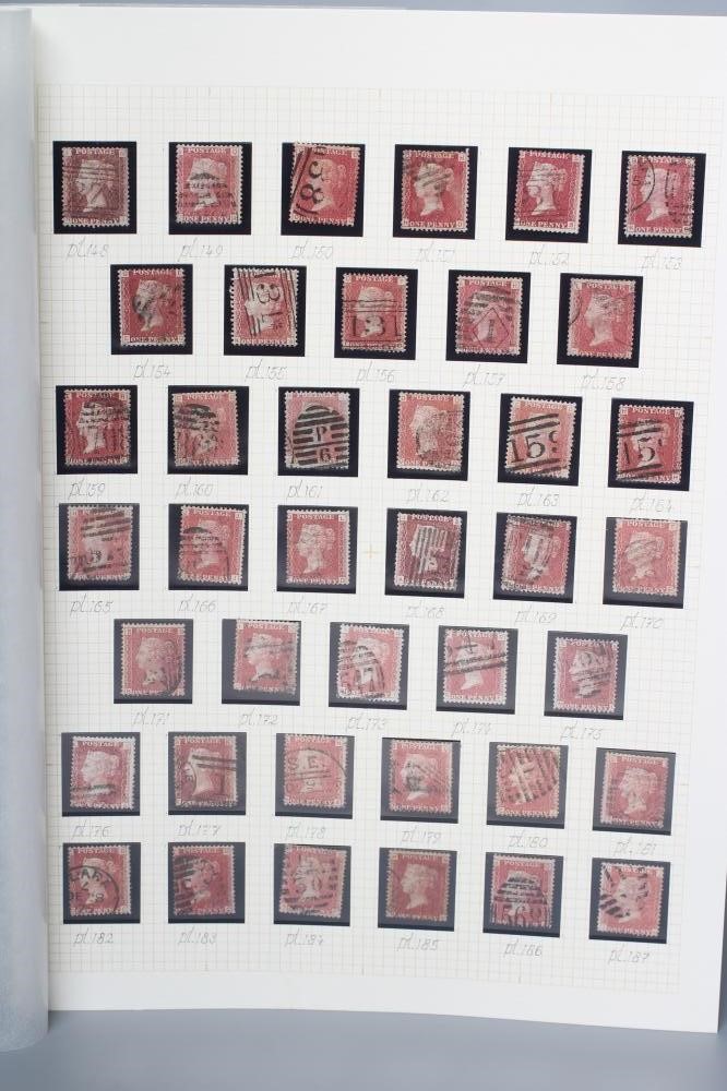 Set of penny reds with plate number 71-225 (no.77) (est. plus 24% ...