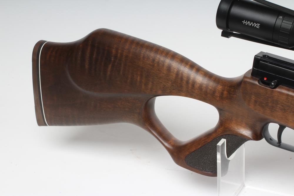 A weihrauch hw100 .177 pcp air rifle, the barrel with supressor, 14 ...