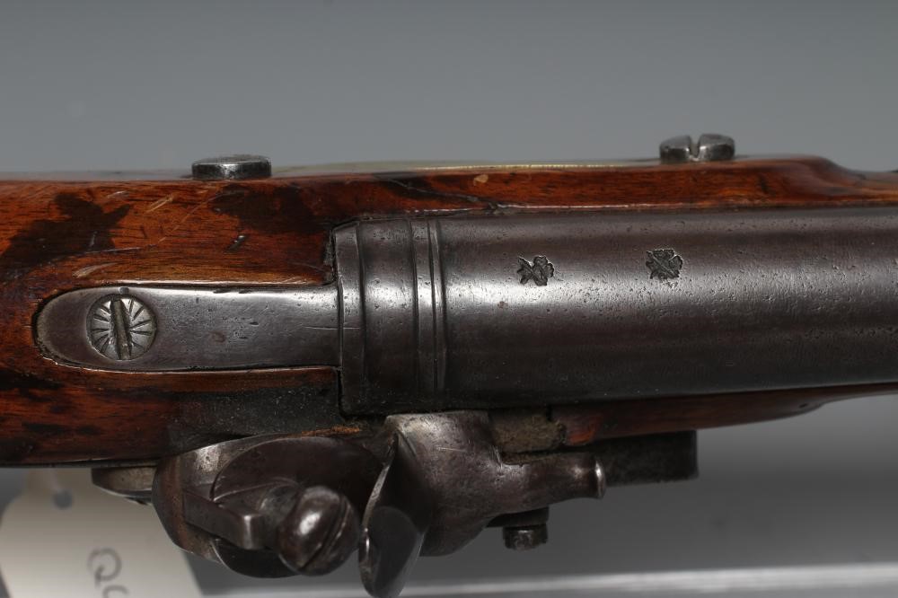 A flintlock pistol, the 9 1/8" barrel with birmingham proof marks ...