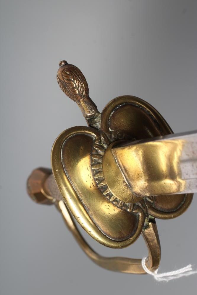 A british 1786 pattern infantry officer's sword with 32" blade, brass ...