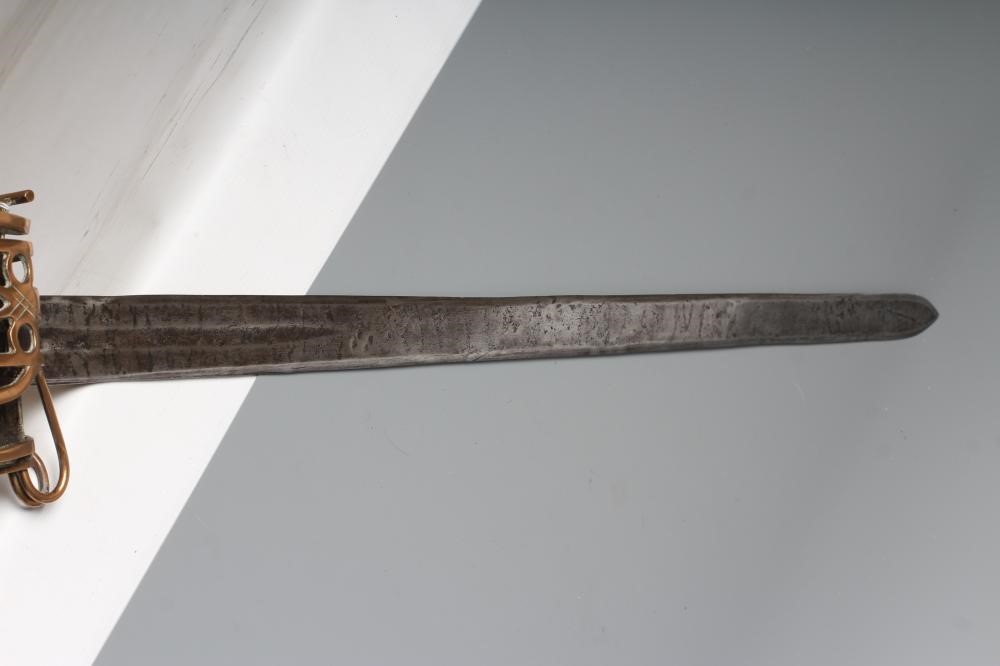 An 1828 pattern highland infantry officer's broadsword with very heavy ...
