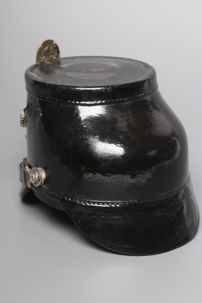 A second world war german police shako, with large metal third reich ...