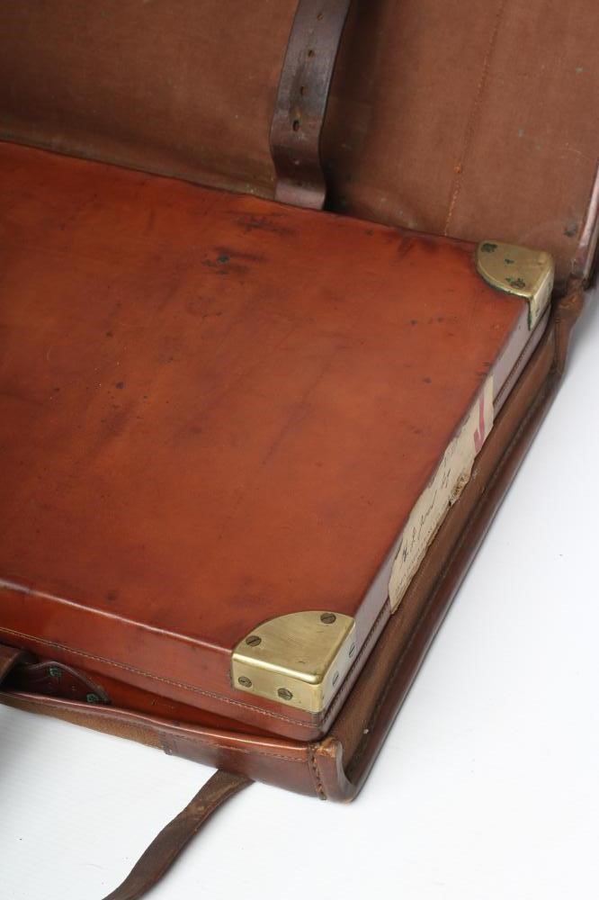 A james purdey & sons double shotgun case of oak and leather ...