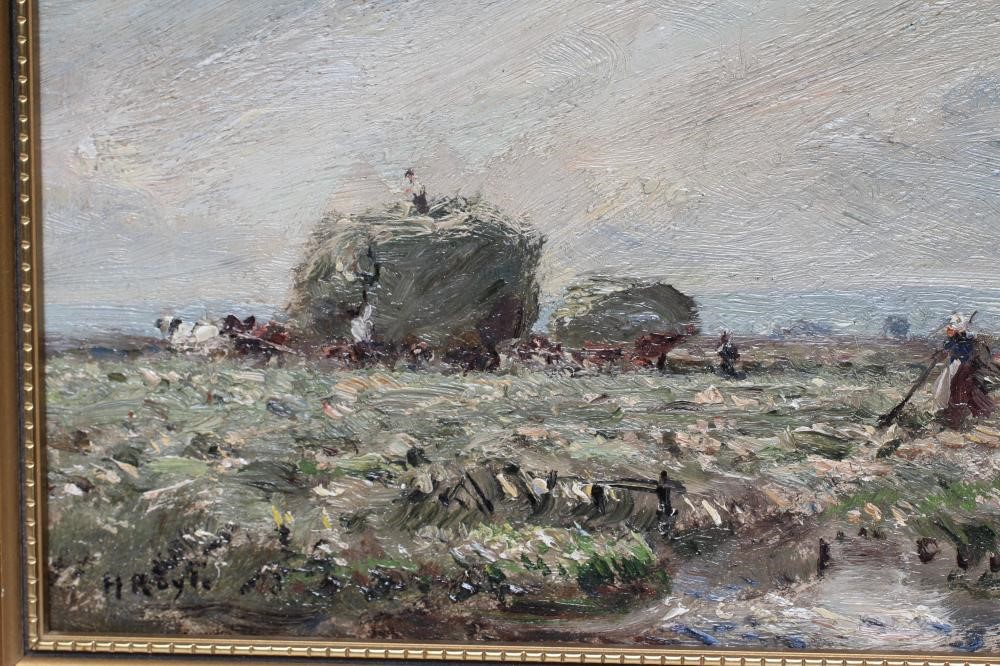 Herbert f. royle (1870-1958) "morning in the hay meadows" | Hartleys ...