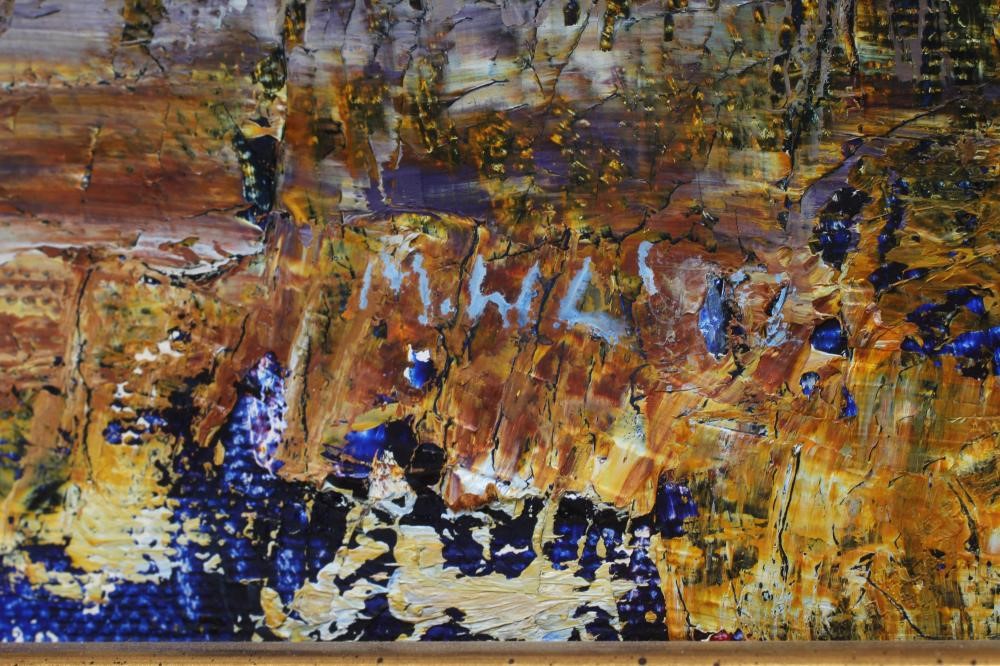 Marie walker last (1917-2017)" lonely cottage", oil on canvas, signed ...