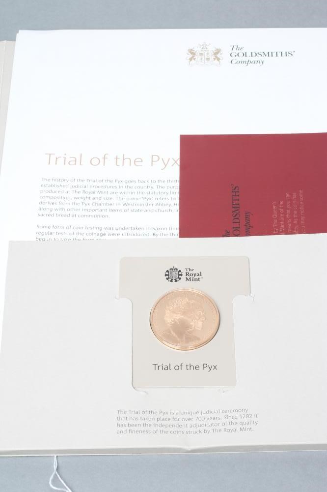 An elizabeth ii "trial of the pyx" £5 gold proof coin | Hartleys ...