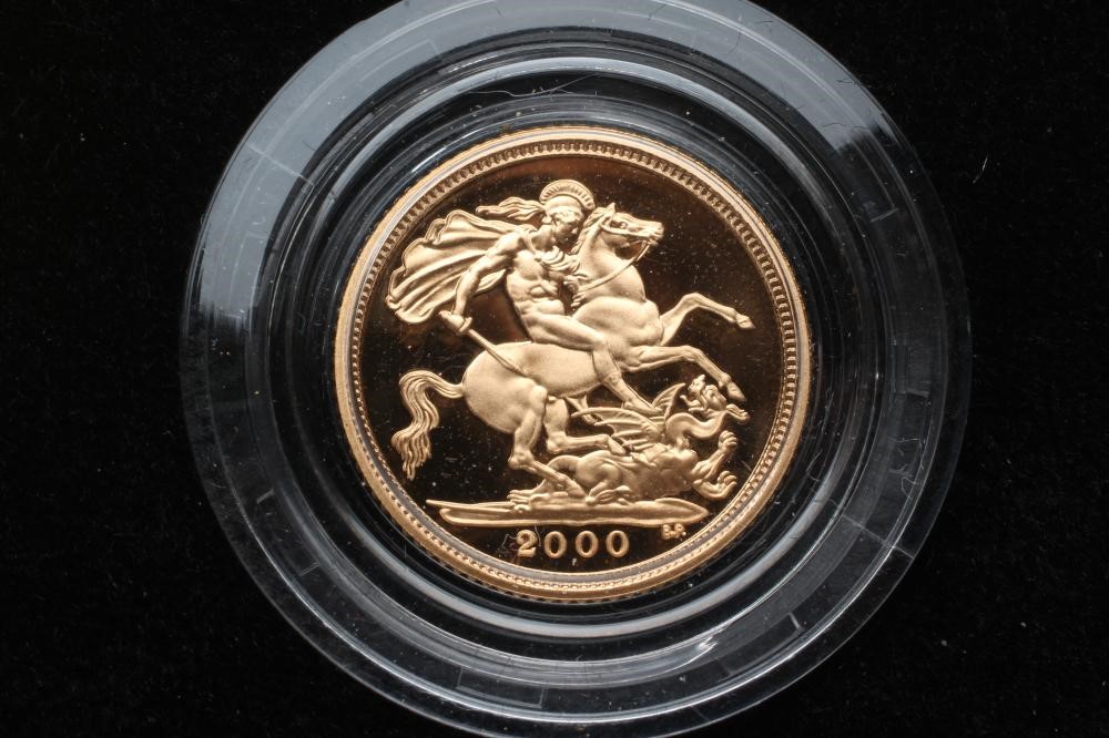 "the millenium uk gold proof three coin sovereign collection ...