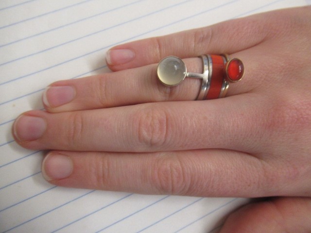 A wendy ramshaw silver stacking ring | Hartleys Auctioneers & Valuers