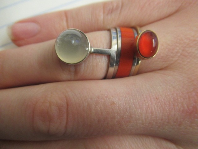 A wendy ramshaw silver stacking ring | Hartleys Auctioneers & Valuers