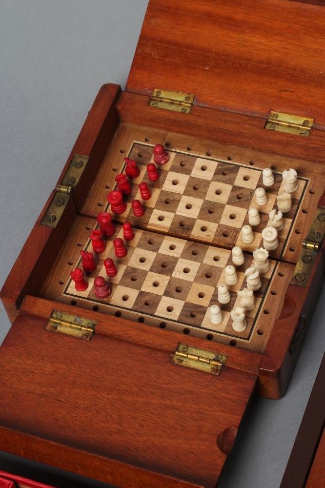 An edwardian jaques of london travelling chess set | Hartleys ...