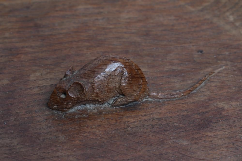 A robert thompson adzed oak bowl of shallow circular form | Hartleys ...