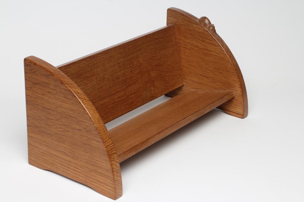 A robert thompson adzed oak book trough | Hartleys Auctioneers & Valuers
