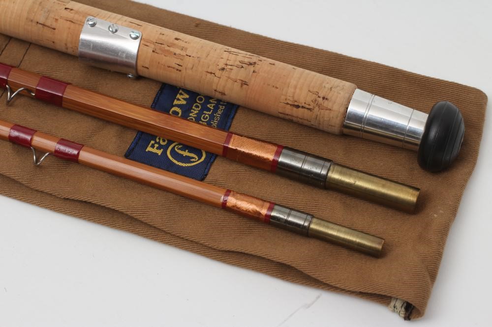 A j s sharpe the "aberdeen" "scottie" impregnated split cane salmon rod ...