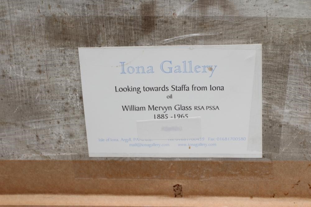 William mervyn glass (1885-1965) looking towards staffa from iona ...