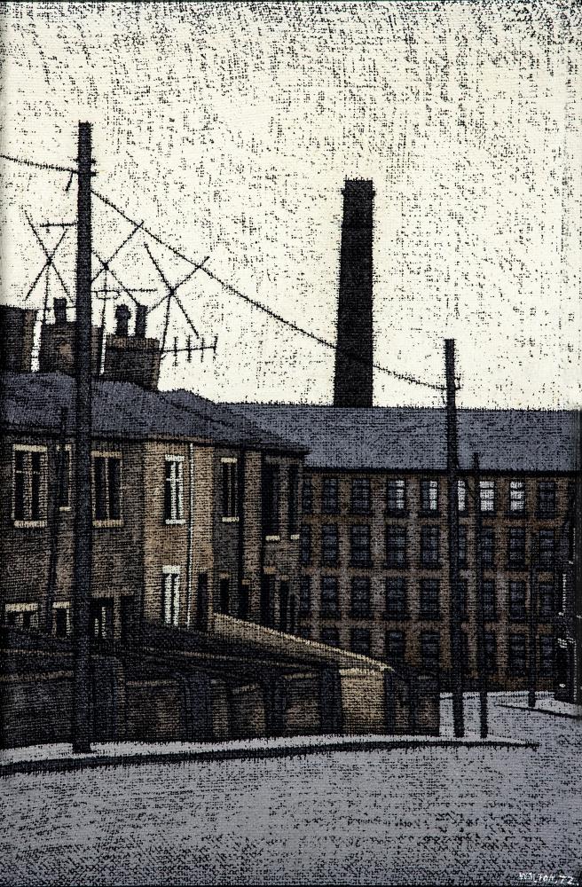 Stuart walton (born 1933) northern street scene | Hartleys Auctioneers ...