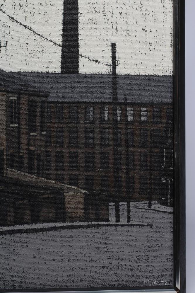 Stuart walton (born 1933) northern street scene | Hartleys Auctioneers ...